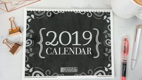 2019 Free Printable Calendars - Crafting in the Rain