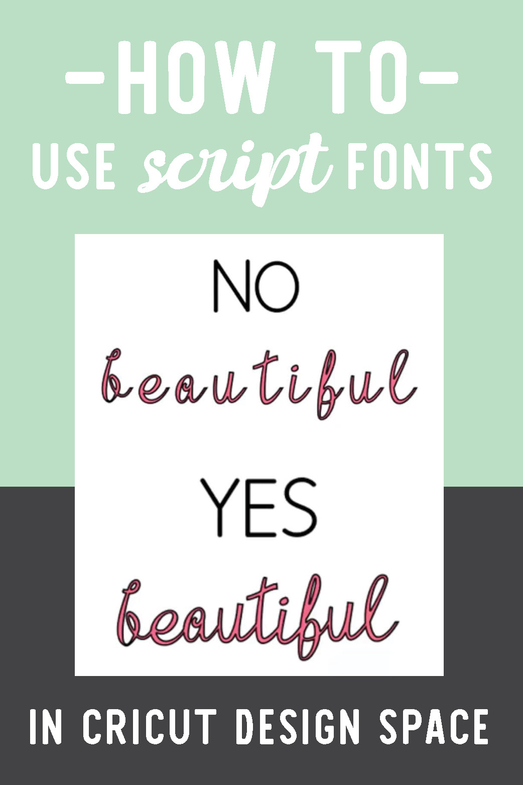 Connecting Script Letters in Design Space - Crafting in the Rain