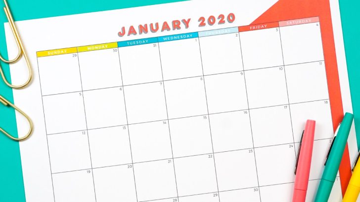 Free 2020 Printable Calendars - Crafting in the Rain