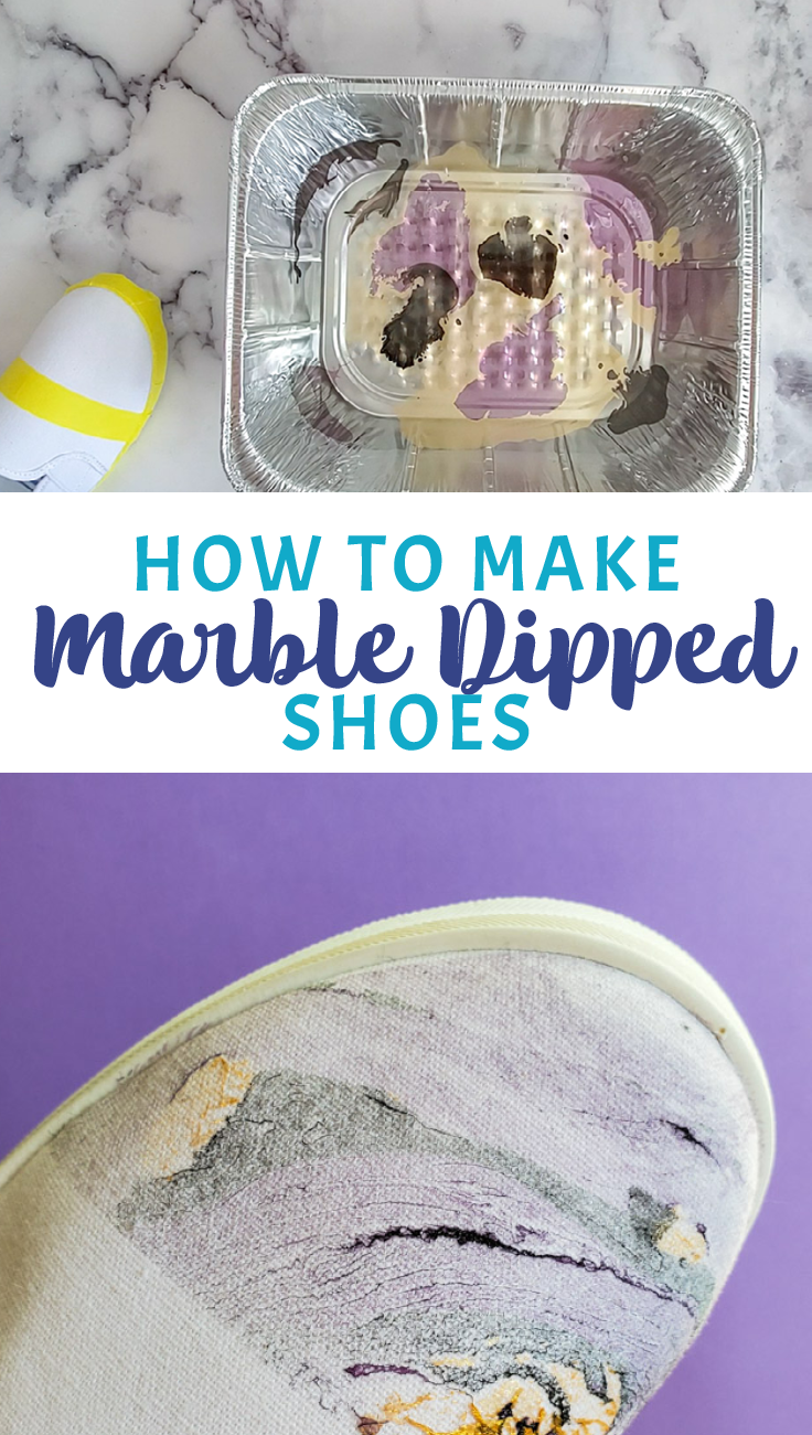 Marabu Easy Marble Shoes - Crafting in the Rain