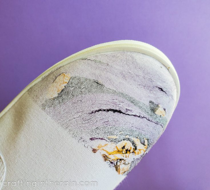 Marabu Easy Marble Shoes - Crafting in the Rain