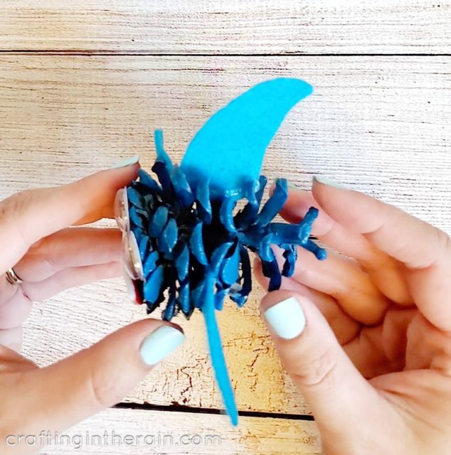 Pine Cone Shark - Crafting in the Rain