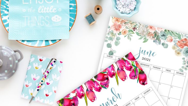 Free Printable 2021 Calendars - Crafting in the Rain