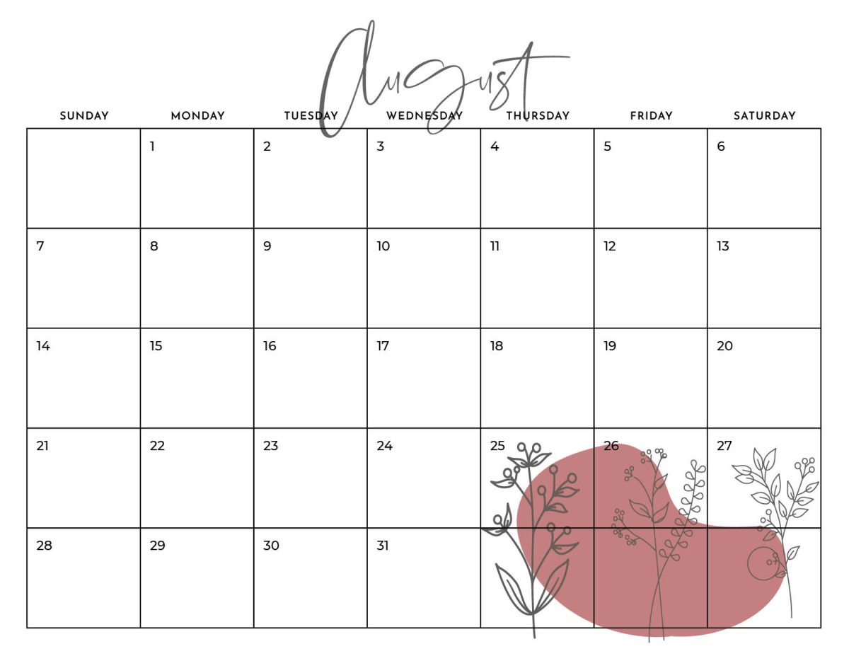 2022 Wildflower Calendar Printable - Crafting in the Rain