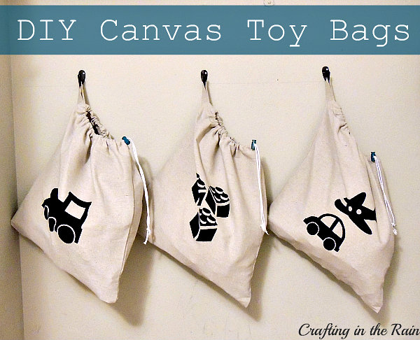 Drawstring Toy Bags - Crafting in the Rain