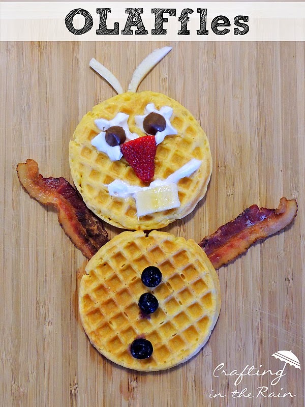Frozen Movie Breakfast... Olaf Waffles... OLAFfles! - Crafting in the Rain