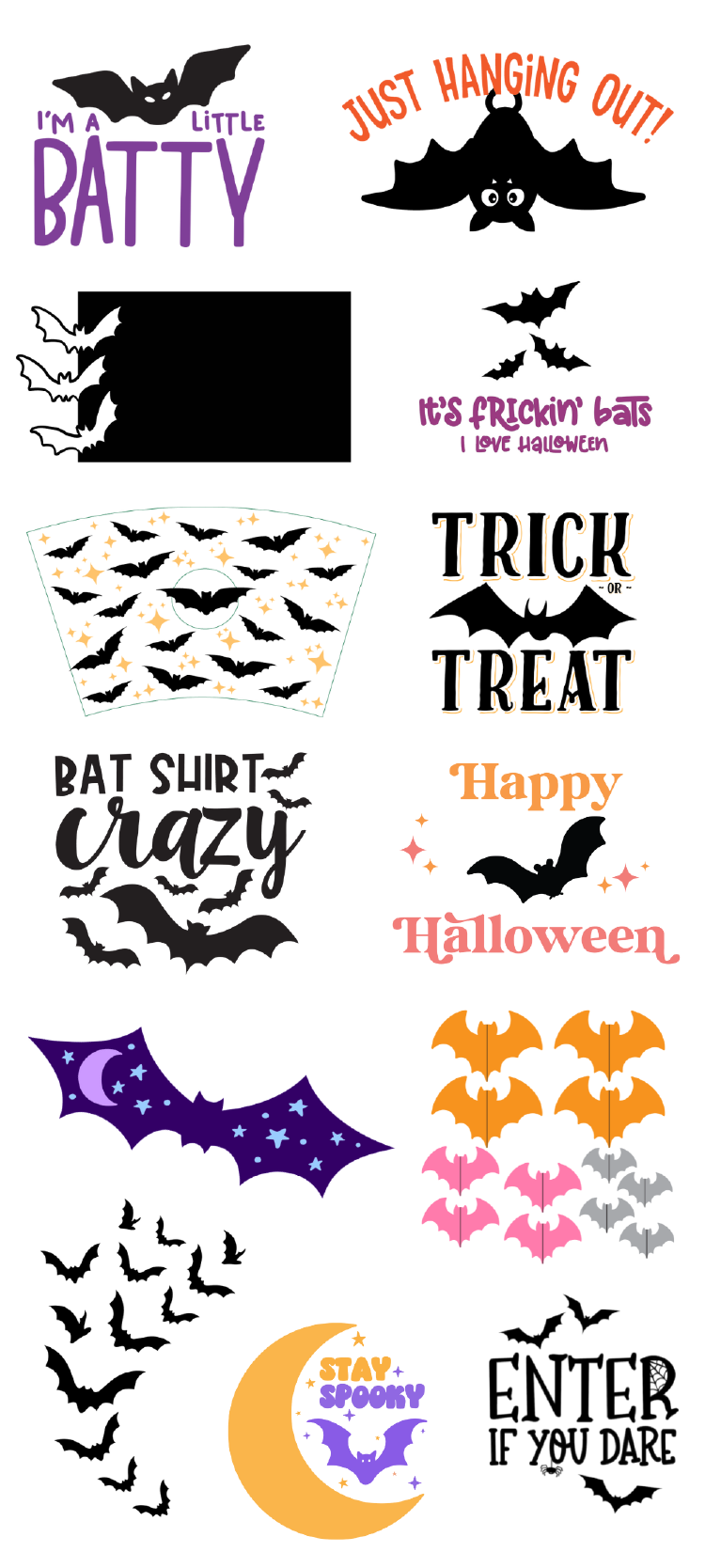Bat Mug Wrap SVG - Crafting in the Rain