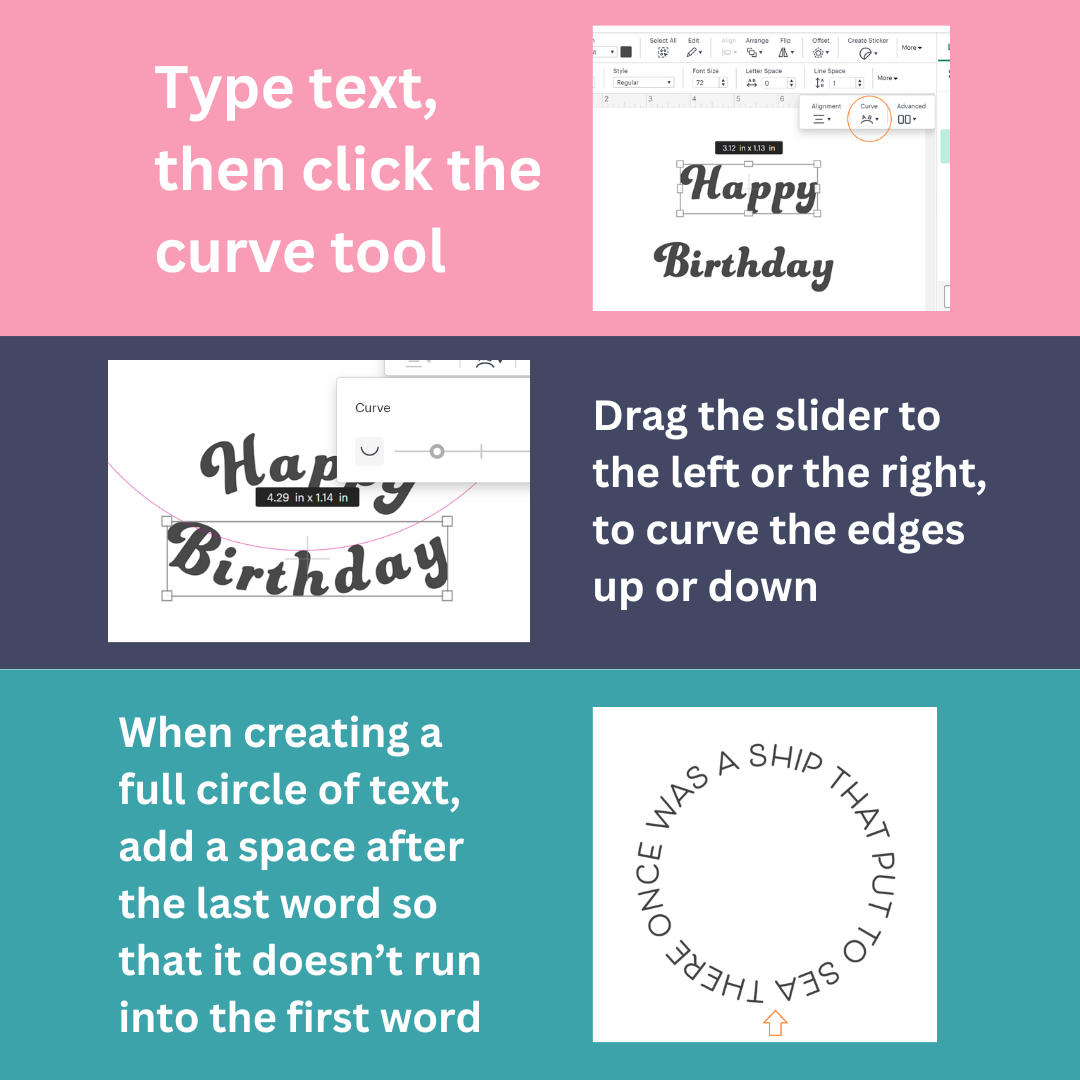 Text Editing Tools in Design Space - Crafting in the Rain
