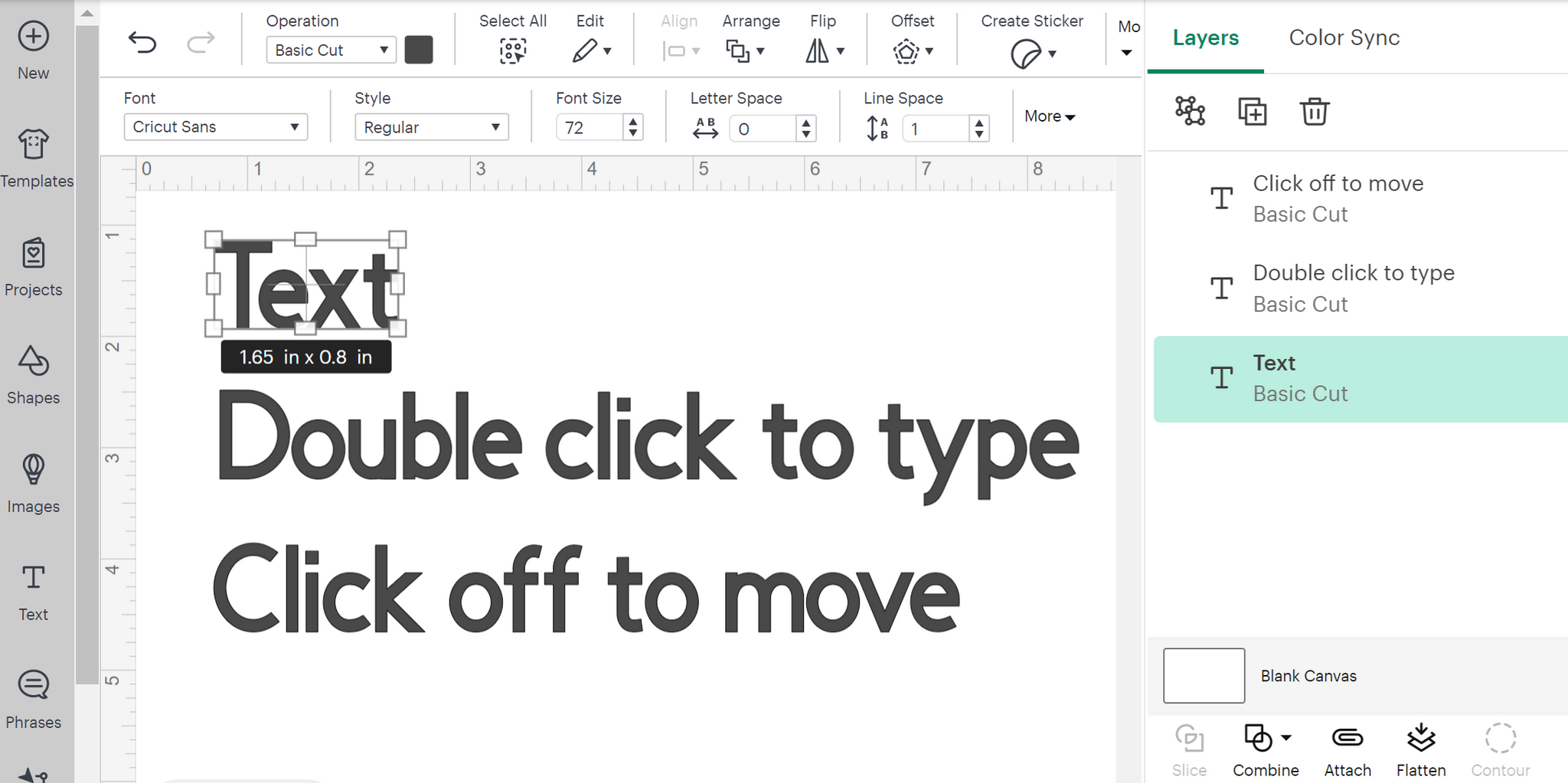 Add text in Design Space - Crafting in the Rain