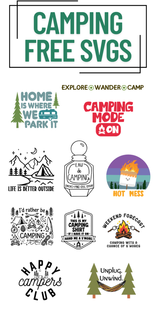Eau de Camping SVG - Crafting in the Rain